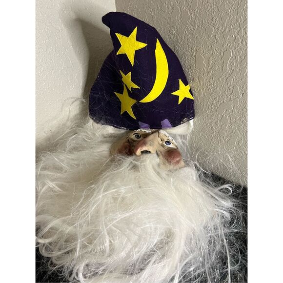 No Brand | Holiday | Wizard Merlin Halloween Mask Long White Beard ...